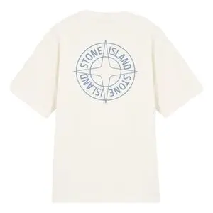 Stone Island Outline Compass Regular Fit T-shirt - Ivory