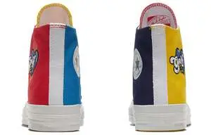 CONVERSE X Golf Wang Chuck 70 High Top Sneakers - Blue/yellow/red