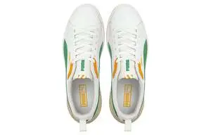 PUMA Suede Bloc Sneakers - White/green/yellow