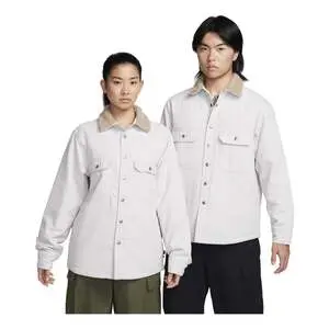 Nike Padded Flannel Shirt Jacket - White