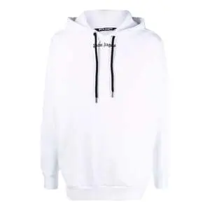 Palm Angels Classic Logo Over Hoodie - White