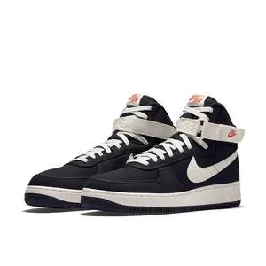 Nike Force 1 High Retro Canvas Sneakers - Black/cream
