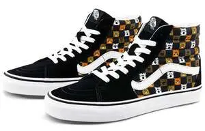 VANS Sk8-hi High Top Sneakers - Black/brown