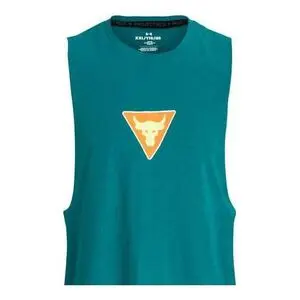 Under Armour Project Rock Dmnd Muscle Tank - Teal/yellow