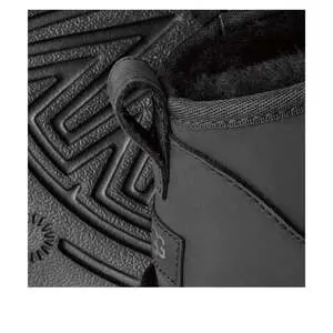 UGG Classic Ultra Mini Leather Boots - Black
