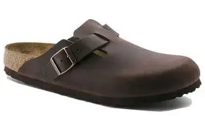 BIRKENSTOCK Boston Oiled Leather Clogs - Brown