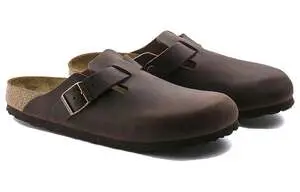 BIRKENSTOCK Boston Oiled Leather Clogs - Brown