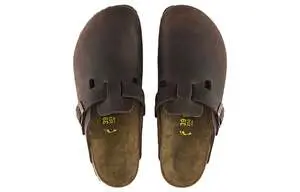 BIRKENSTOCK Boston Oiled Leather Clogs - Brown