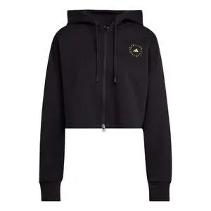 Adidas By Stella Mccartney Cropped Hoodie - Black