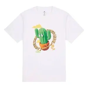 CONVERSE Animated Cactus Graphic Tee Asia Sizing - White