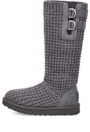 UGG Knit Tall Boots With Buckle Detail