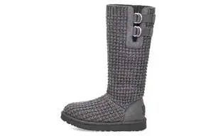 UGG Knit Tall Boots With Buckle Detail