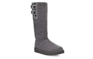 UGG Knit Tall Boots With Buckle Detail
