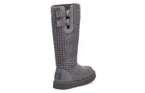 UGG Knit Tall Boots With Buckle Detail