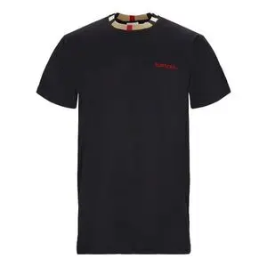 Burberry Detail Collar Short Sleeve