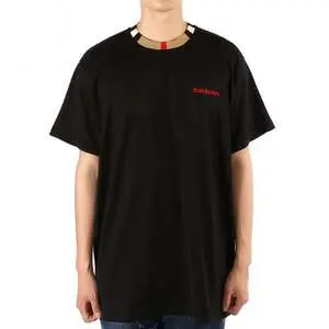 Burberry Detail Collar Short Sleeve - Black