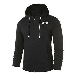 Under Armour Rival Terry Zip-up Hoodie - Black