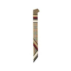 Burberry 25 Skinny Montage Silk Scarf