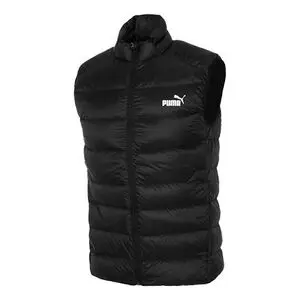PUMA Logo Down Vest - Black