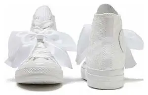 CONVERSE Chuck Taylor 70s High Top Sneakers With Floral Embroidery And Bow Detailing