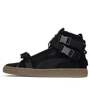 PUMA Suede Classic High Top Buckled Sneakers - Black