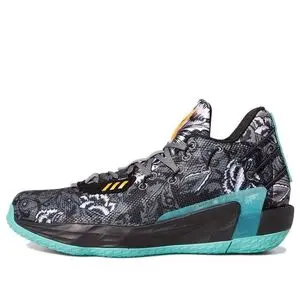 Adidas Dame Gca Floral Sneakers - Black/blue/gray