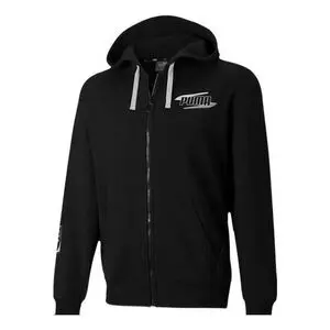 PUMA Rebel Full-zip Hoody Jacket - Black/white