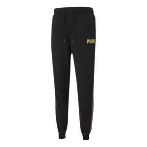 PUMA Track Pants 'black Gold - Black/gold
