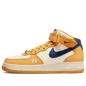 Nike Force 1 Mid "paris" Sneakers - Yellow/white/blue