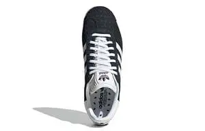 Adidas Gazelle Allover Debossed Trefoils Sneakers - Core Black/cloud White
