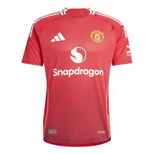 Adidas Manchester United 24/25 Authentic Home Soccer Jersey - Mufc Red