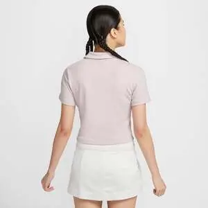 Nike Essential Polo Crop Top - Pink