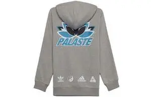 PALACE X Adidas Originals Graphic Hoodie - Grey