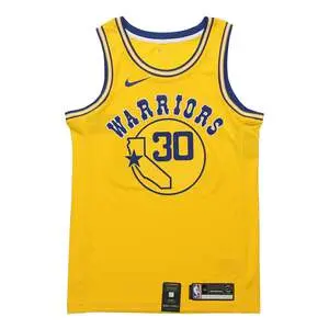 Nike Golden State Warriors Stephen Curry Connected Jersey - Yellow