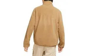 Nike Polartec Wolf Tree Fleece Zipper Cardigan - Brown