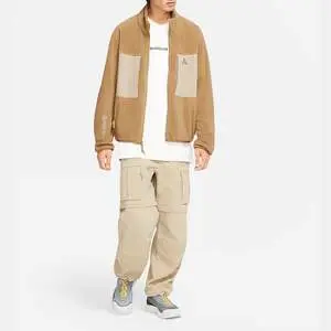 Nike Polartec Wolf Tree Fleece Zipper Cardigan - Brown