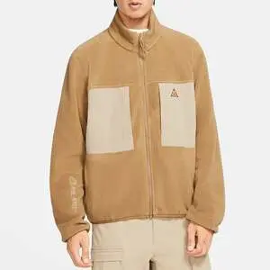 Nike Polartec Wolf Tree Fleece Zipper Cardigan - Brown