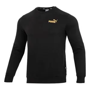 PUMA Ess Metallic Logo Crewneck Sweater - Black