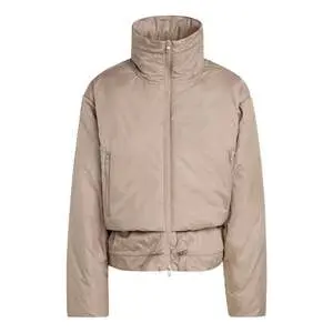 Adidas By Stella Mccartney Padded Stand Collar Jacket - Chalky Brown