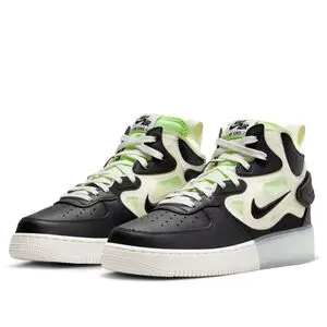 Nike Force 1 Mid React Sneakers - Black/green