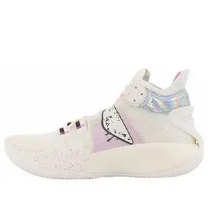 LI-NING Sonic High Top Athletic Sneakers - White/pink/silver