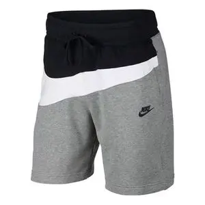 Nike Colorblocked Logo Sports Shorts - Grey