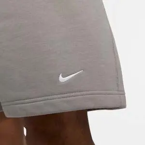 Nike Solo Swoosh French Terry Shorts - Grey