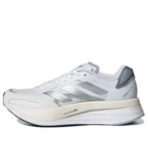 Adidas Adizero Boston Athletic Sneakers - White/silver