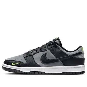 Nike Dunk Low "black Grey Green Strike" Sneakers - Black/grey/green