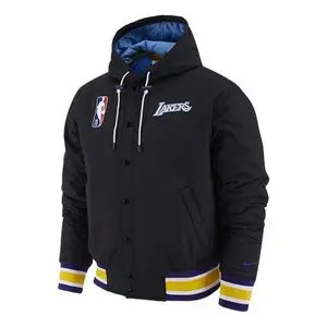 Nike Los Angeles Lakers Casual Sports Hooded Jacket - Black