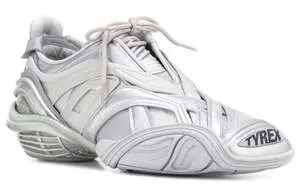 Balenciaga Tyrex Bandage Sneakers - White/silver
