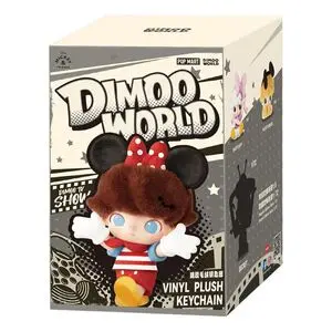 POP MART Disney Dimoo World Vinyl Plush Keychain Sealed Case - Multi-color