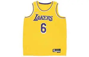 Nike X Nba La Lakers Lebron James 6 Jersey - Yellow