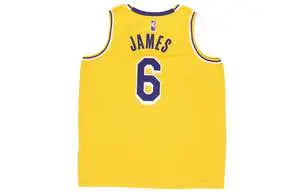 Nike X Nba La Lakers Lebron James 6 Jersey - Yellow